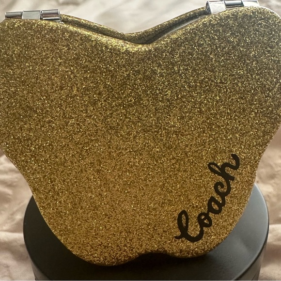 Coach | Makeup | Coach Gold Compact Butterfly Mirror Nwt | Poshmark